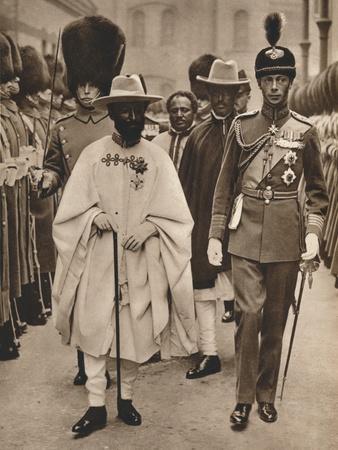 'Ras Tafari, Prince Regent of Ethiopia (Emperor Haile Selassie) with ...