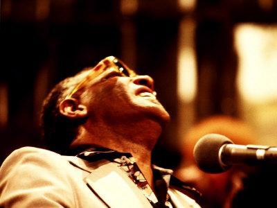 'Ray Charles in the Recording Studio' Photo | Art.com