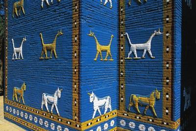 'Reconstruction of Ishtar Gate in Babylon' Giclee Print | Art.com