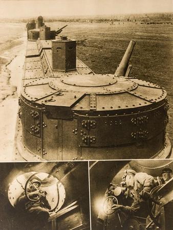 'Red Army Armoured Trains before the Battle, Early 1930s' Giclee Print ...