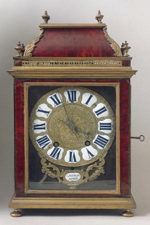 'Religieuse Clock, Tortoise Shell Clock with Embossed and Gilded Strips ...