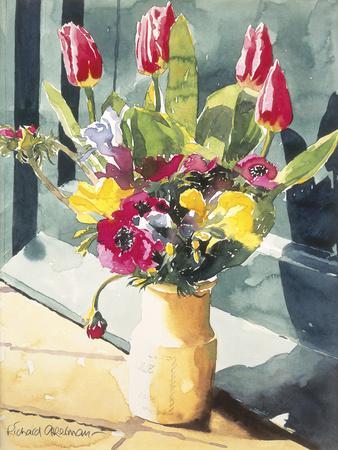'Carnations in Vase' Giclee Print - Richard Akerman | Art.com