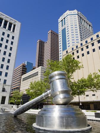 'Gavel Sculpture Outside the Ohio Judicial Center, Columbus, Ohio ...
