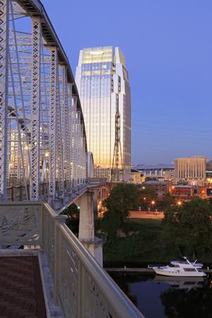 Pinnacle Tower and Shelby Pedestrian Bridge Photographic Print ...