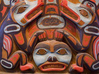 'Tlingit Housepost in Sitka National Historical Park, Sitka, Baranof ...
