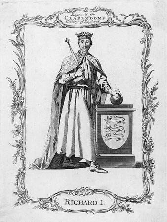 Richard I the Lionheart English King Full Length Portrait Art Print ...