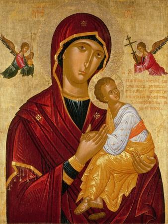 'Madonna with Saints John the Evangelist and Nicholas' Giclee Print ...