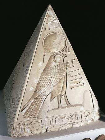 'Rising Sun in Guise of Falcon God Ra-Harakhti' Giclee Print | Art.com