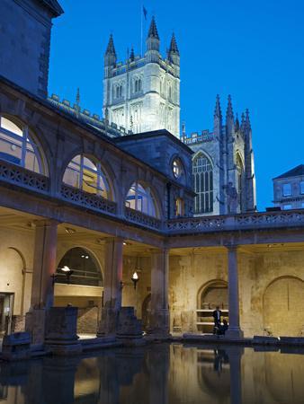 'The Great Bath, Roman Baths, Bath, UNESCO World Heritage Site, Avon ...