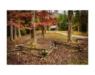 'Smokies Cabin' Art Print - Robert Lott | Art.com