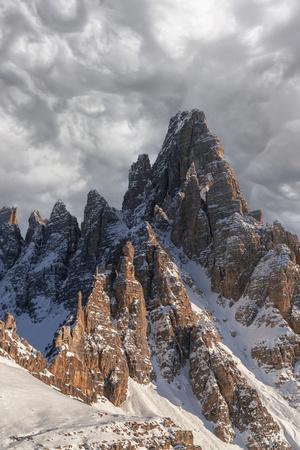 'Clouds at sunset over the majestic rocks of Monte Paterno (Paternkofel ...