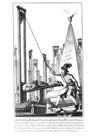 'Robespierre Guillotining the Executioner Having Guillotined All the ...