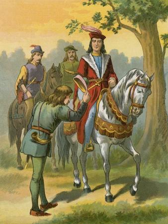 Robin Hood Meets Sir Richard of the Lea Giclee Print | Art.com