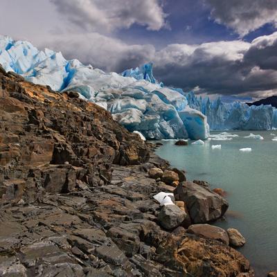 'Rock and Glacier' Photographic Print - Howard Ruby | Art.com