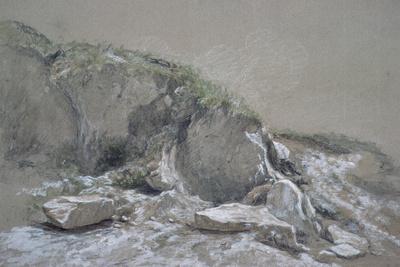 'Rocks and Sea, Isle of Wight, (Drawing)' Giclee Print - Augustus Wall ...
