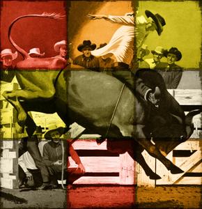 Bull Riding Art: Prints, Paintings, Posters & Wall Art | Art.com