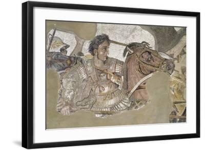 Roman Art : Alexander the Great Riding His Horse Bucephalus Framed ...