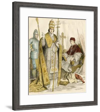 Roman Catholic Pope in Formal Attire and in House Vestments, Swiss ...