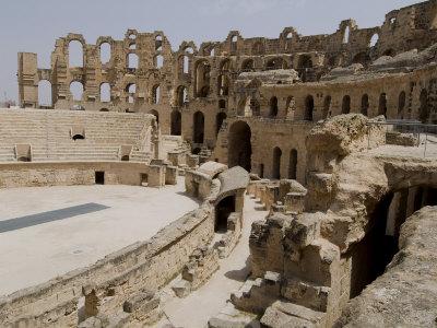 Roman Colosseum, El Jem, Unesco World Heritage Site, Tunisia, North ...