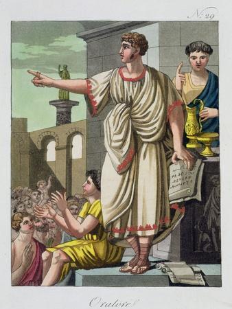'Roman Orator, from "L'Antica Roma," 1825' Giclee Print | Art.com