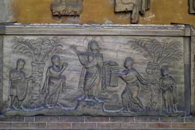 Roman Sarcophagus known as Traditio Legis from Ravenna, Italy, Early ...