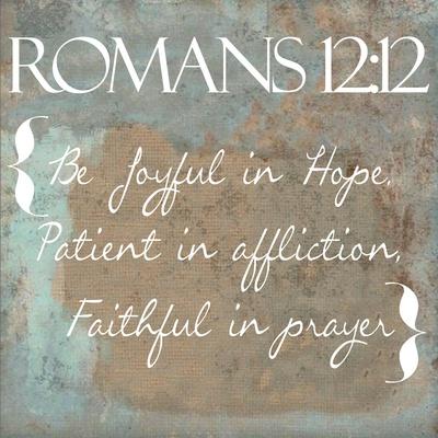 'Romans 12-12' Art Print - Taylor Greene | Art.com