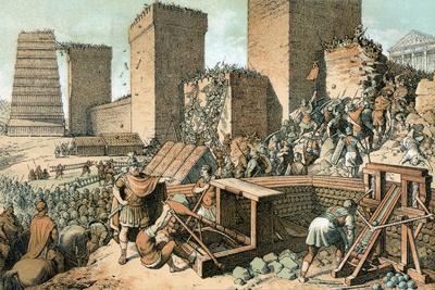 Romans Attacking a Besieged City Giclee Print | Art.com