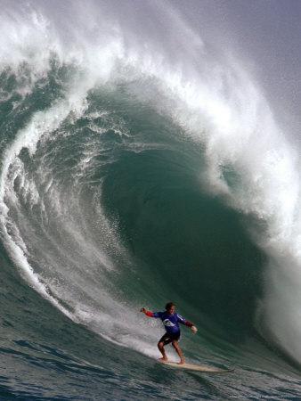 'Big Wave Surfing, Waimea Bay, Hawaii' Photographic Print - Ronen ...