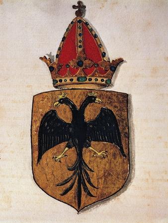 Royal Coat of Arms of House of Swabia, Heraldry, Italy Giclee Print ...