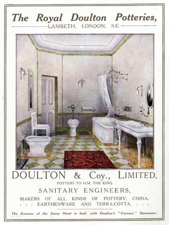 'Royal Doulton Bathroom' Art Print | Art.com