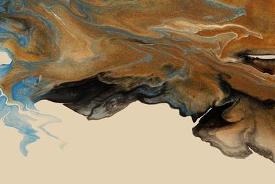 Abstract Flow Acrylic and Watercolor Pour Flow Marble Blot Painting ...