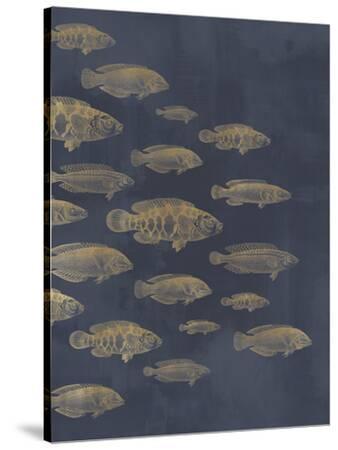 'Gold Fish' Stretched Canvas Print - Rufus Coltrane | Art.com