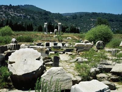 'Ruins of Sanctuary of Apollo at Claros, Near Izmir, Turkey, 4th-3rd ...