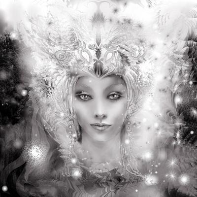 'Snowmaid 3 Adault Coloring' Giclee Print - RUNA | Art.com
