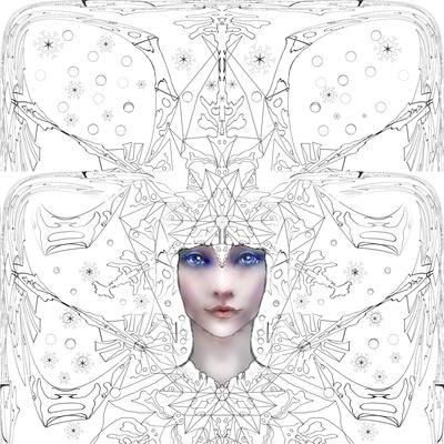 'Snowmaid 6 Coloring' Giclee Print - RUNA | Art.com