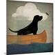 'Black Dog Canoe Ride' Art Print - Ryan Fowler | Art.com