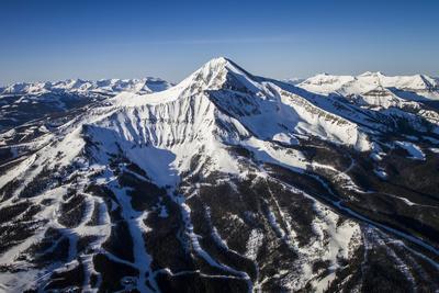 'Lone Peak Seen From The Air Big Sky Resort, Montana' Photographic ...