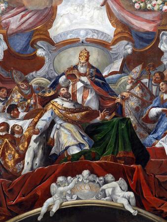 'Sacre (Couronnement) De Charlemagne (742 - 814) En 800 Par Le Pape ...