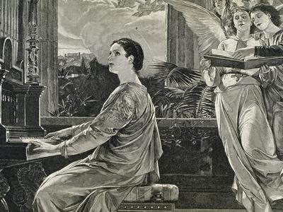 Saint Cecilia of Rome. 2nd Century A.C. Roman Martyr Giclee Print | Art.com