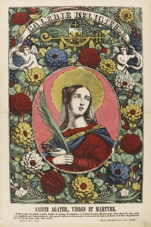 'Sainte Agathe, vierge et martyre' Giclee Print | Art.com