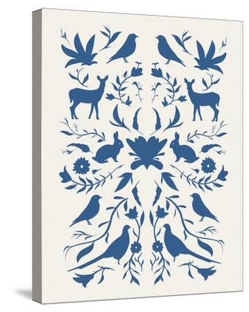 'Floral Folklore' Stretched Canvas Print - Sam Kemp | Art.com