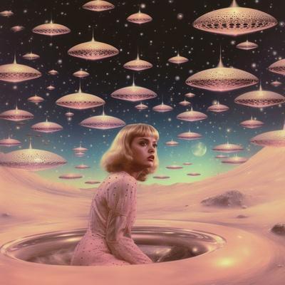 Pink Portal Princess Collage Art Giclee Print - Samantha Hearn | Art.com