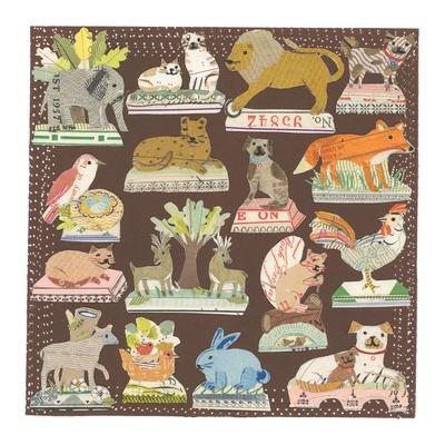 Menagerie, 2022 (Collage Cutout) Giclee Print - Sarah Battle | Art.com