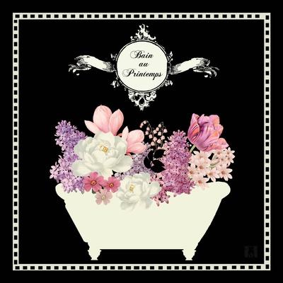 'Bain du Jardin II Black' Art Print - Sarah Mousseau | Art.com