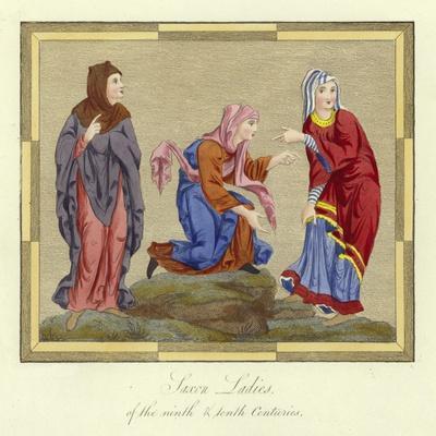 'Saxon Ladies of the 9th and 10th Centuries' Giclee Print | Art.com