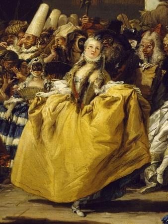 'Scene De Carnaval Ou Le Menuet (Detail). Peinture De Gian Domenico Tiepolo (1727-1804). Musee ...
