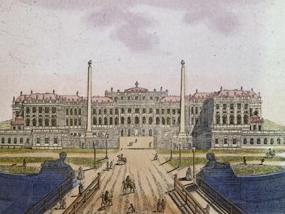 'Schonbrunn Palace, Vienna, 1850, Austria, 19th Century' Giclee Print ...