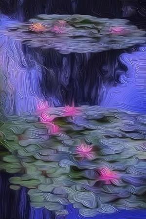 'Lily Pond2, 2021, (digital)' Giclee Print - Scott J. Davis | Art.com