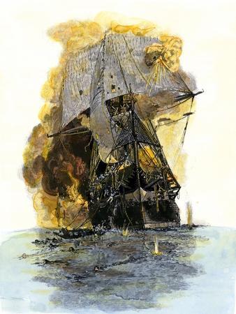 'Secession War (1861-1865): the Crew of American Ship USS “Congress ...