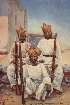 'Sepoys, Khyber Rifles' Giclee Print | Art.com